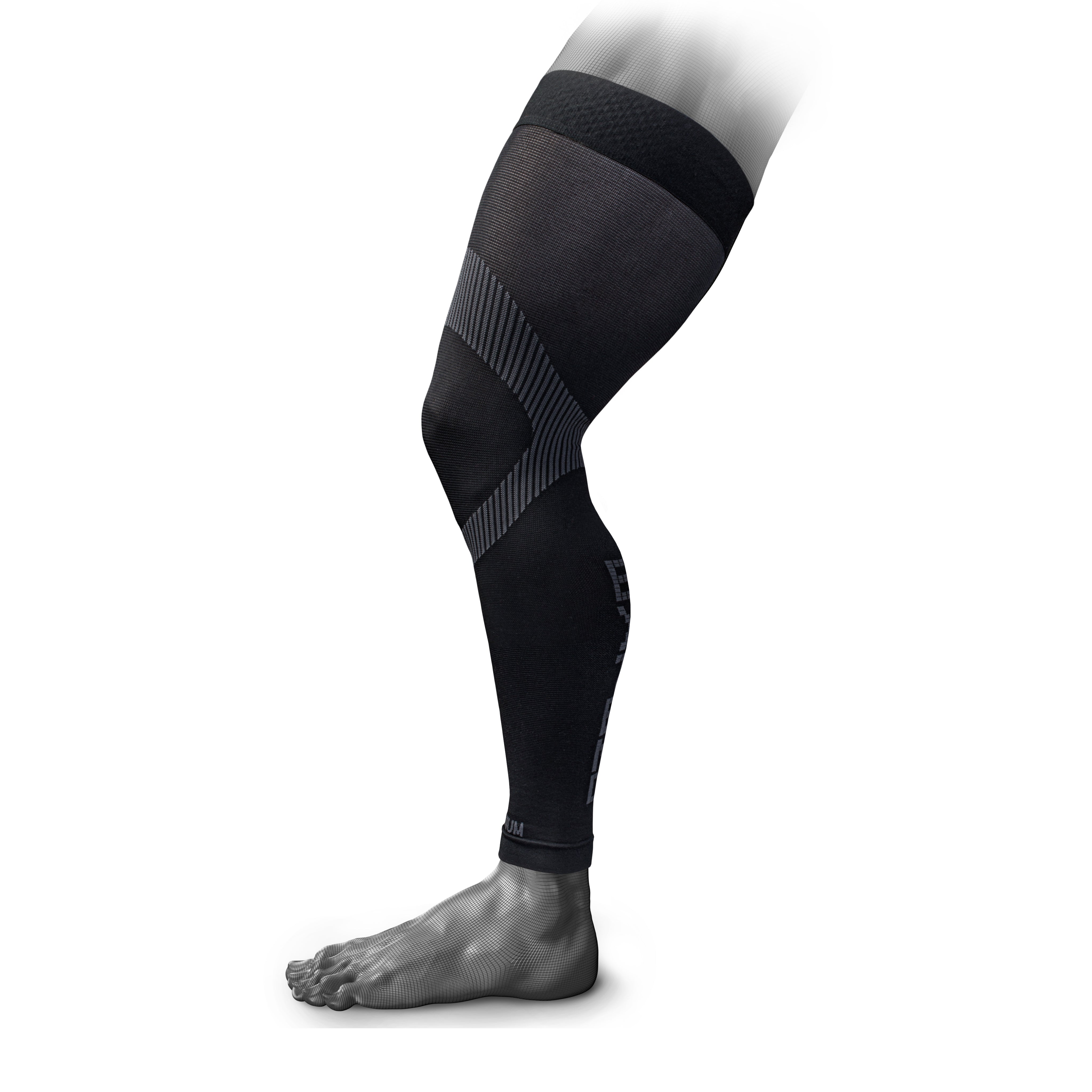 eXtend Low – Compression Leg Sleeves for Recovery – Black – Tritanium Store